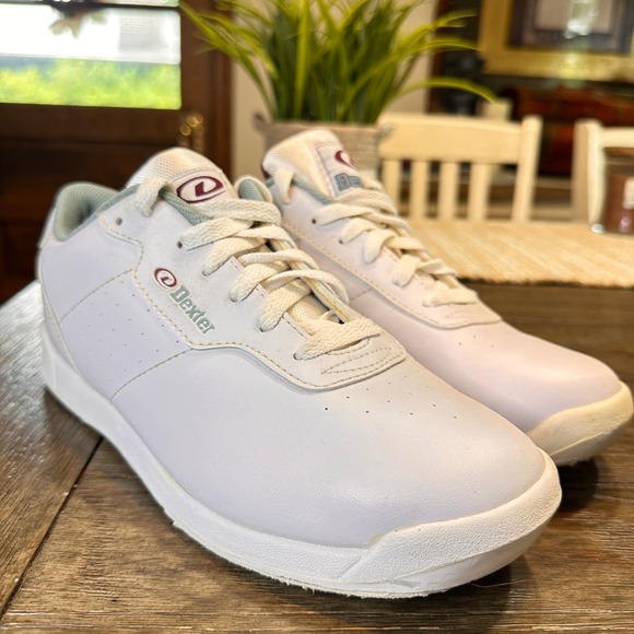 Dexter | Shoes | Dexter Bowling Shoes Slide Rite White Leather Athletic Comfort Size 9m | Poshmark